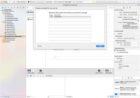 ios core data example with sample code