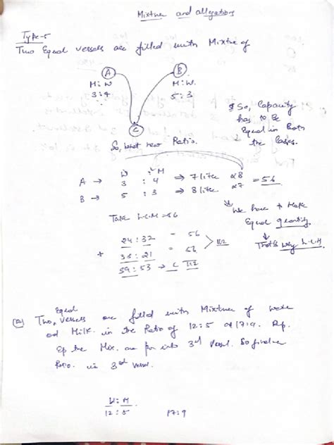 Mixture And Alligation Pdf