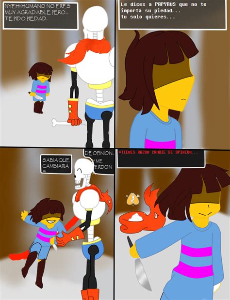 Undertale Genocide Comic Page 1 By Andrea Sans Abril On Deviantart
