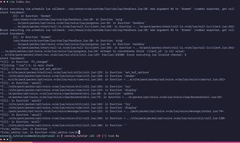 error when save and quit buffer or tab · issue 155 · folke noice nvim