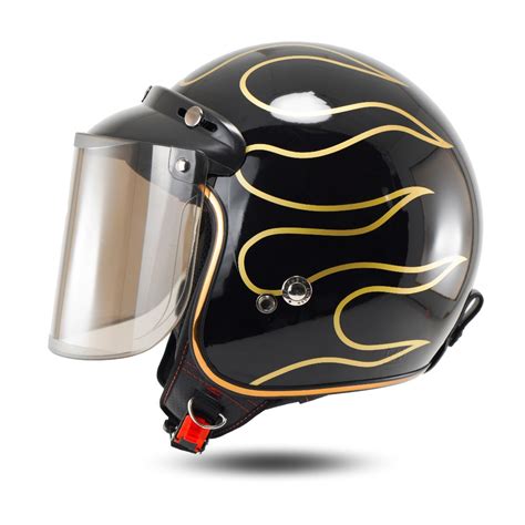 Jual Jitsu Helm Bogo Retro Premium Motif Api Fuego Sni Premium Shopee