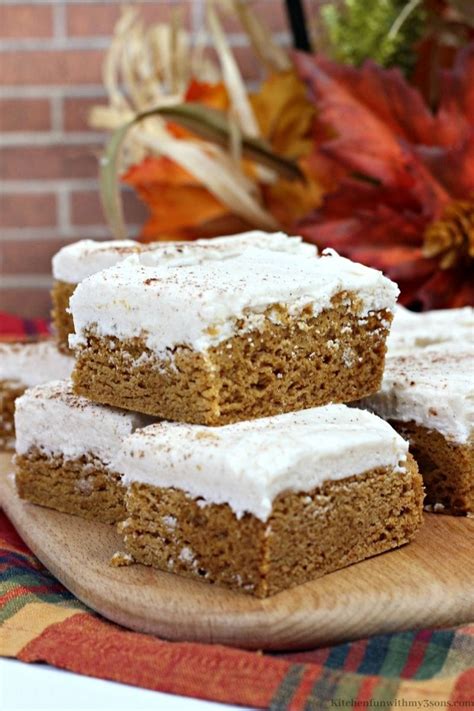 Pumpkin Bars Recipe The Cake Boutique