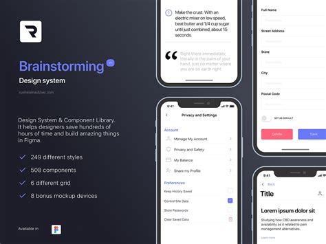 Free Ui Brainstorming Design System Free Design Resources