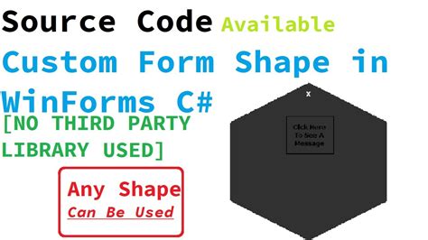 custom border shape in winforms no third party library c 4k youtube