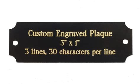 Woodland Engraved Plaques Custom Engraved Brushed Stainless Steel Name
