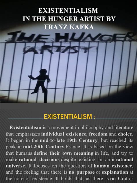 Existentialism In The Hunger Artist By Franz Kafka Pdf