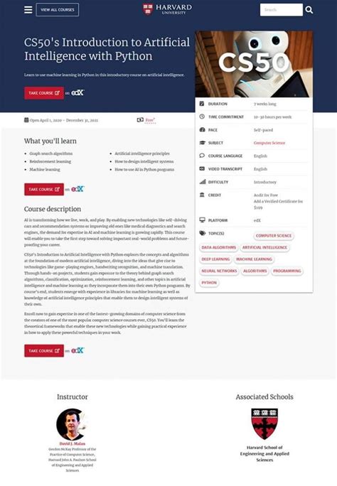 Universidad De Harvard Curso Gratuito De Inteligencia Artificial Con Python