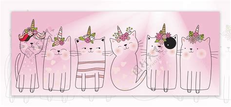 可爱简笔猫咪图片素材 编号31424510 图行天下