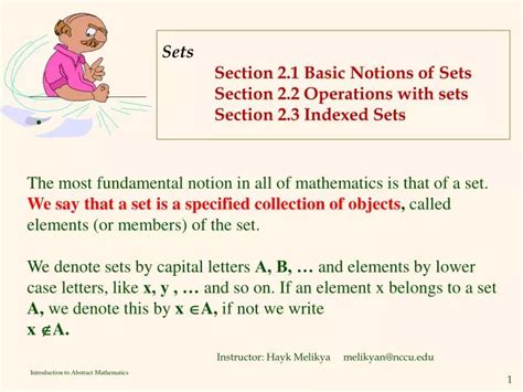 PPT Sets Section Basic Notions Of Sets Section Operations With Sets Section