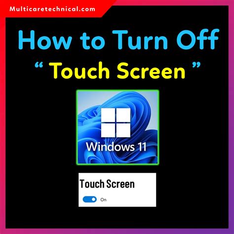 How To Turn Off Touch Screen Windows 11 Hp Dell Lenovo Surface