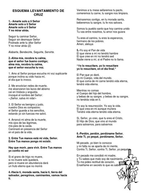 Cantos Para Levantar La Cruz De Difuntos Pdf Cristo Título Pecado