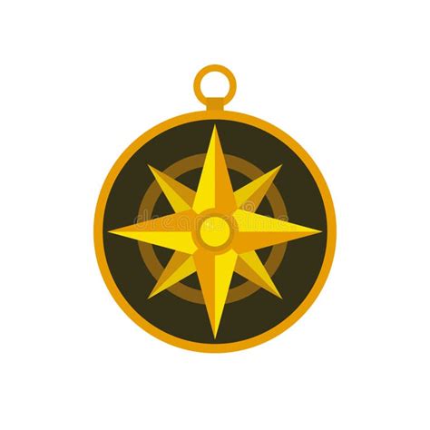 Compass Simple Vector Icon Stock Vector Illustration Of Button