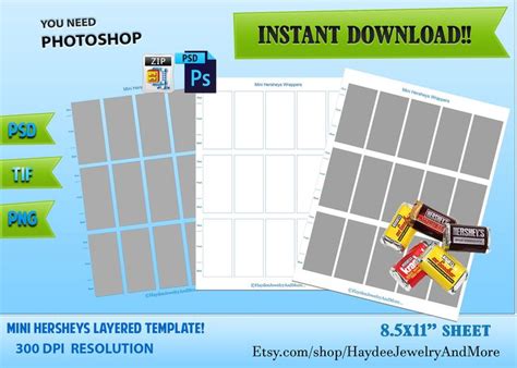 Do Yourself Candy Wrappers Template