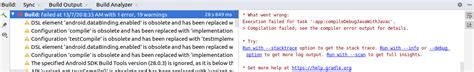 Android Studio 40 Not Showing Build Error Details Stack Overflow