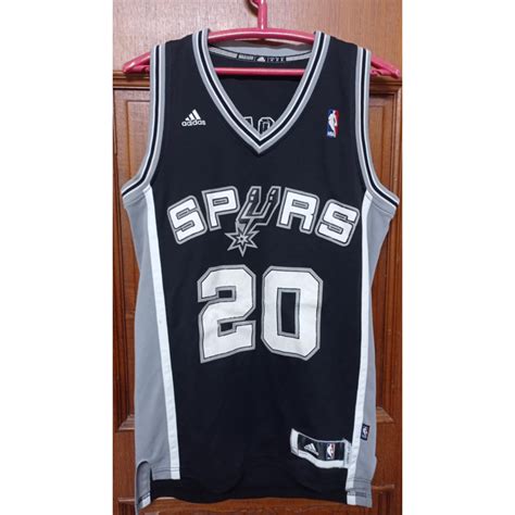 Nba聖安東尼奧馬刺隊manu Ginobili客場黑色球衣s號 蝦皮購物