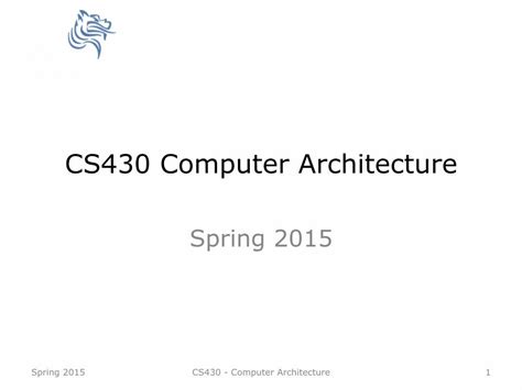 Pdf Cs430 Computer Architecture Dokumentips