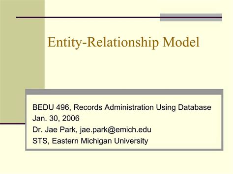 Ppt Entity Relationship Model Powerpoint Presentation Free Download Id652193