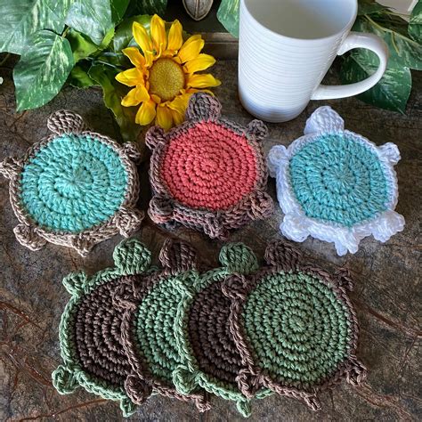 How To Make Crochet Turtle Coasters At Jacqueline Edmonds Blog