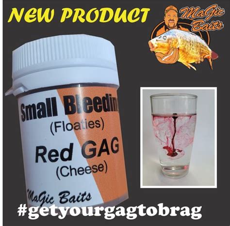 Magic Baits Floaties Bleeding Small Gag Red Cheese Die Visvang