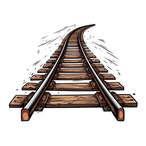 Railroad Rail Track Track Clipart Railway Rail Png And Vector With