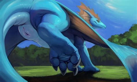 Rule 34 5 3 Blue Body Claws Day Detailed Background Dragon Edit Feet Female Feral Foot Focus