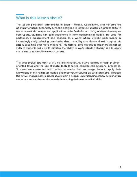 Math In Sports Models Data And Performance Analysis Grades 1012 Workbook