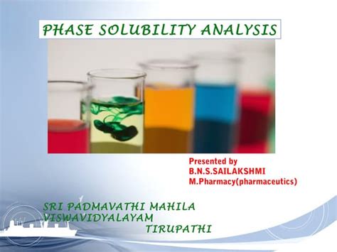 Phase Solubility Analysisssss Ppt