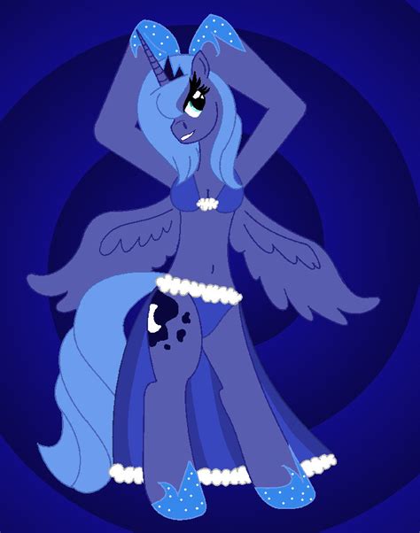 Anthro Princess Luna Pin Up By Rainfallclan On Deviantart