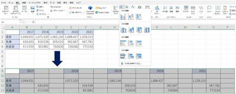 【excel】棒グラフと積み上げ棒グラフを並べる集合棒グラフの作り方 バイプロlog