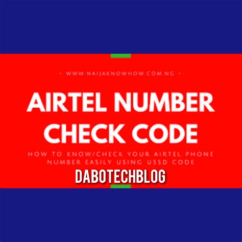 How To Check Airtel Number Ussd Code
