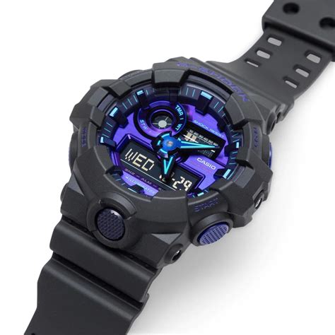 Casio G Shock Anadigi Virtual Reality Blue Violet X Black Watch Ga700vb 1adr Prestige