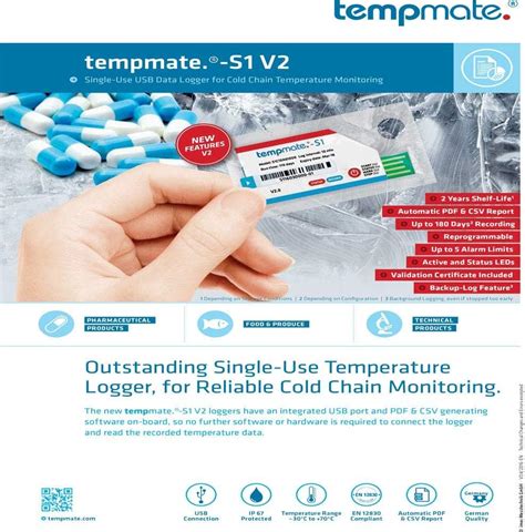 Single Use Temperature Data Logger Pack Of 10 Review Data Loggers