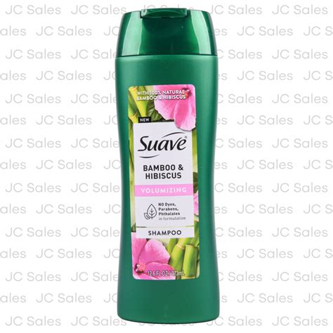 Suave Volumzg Shamp Bambooandhibiscus 12 6 Oz Jc Sales