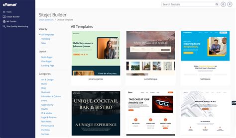 Sitejet Builder And Site Quality Monitoring In Cpanel Artyvision