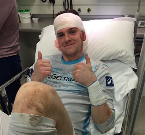 Thumbs Up From Harps Keeper Harry Doherty After Horror Head Clash Donegal Daily