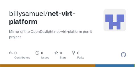 Github Billysamuelnet Virt Platform Mirror Of The Opendaylight Net
