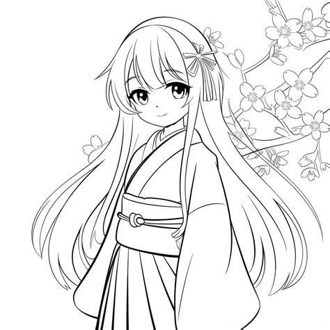 Fata Anime De Colorat P05