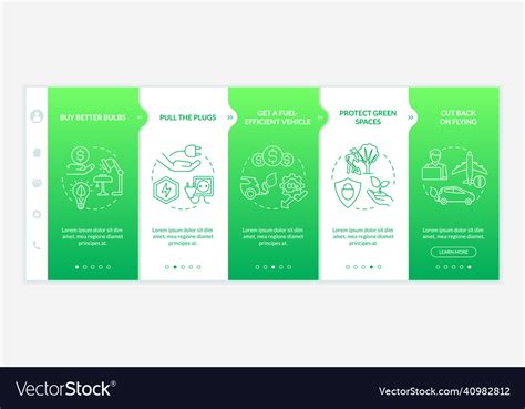 Preventing Global Warming Green Gradient Vector Image