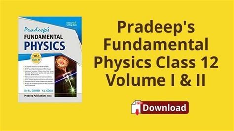 Pradeep Physics Class 12 Pdf Volume I And Ii