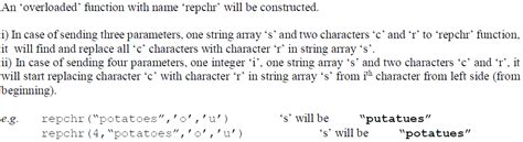 Solved An ‘overloaded Function With Name Repchr Will Be