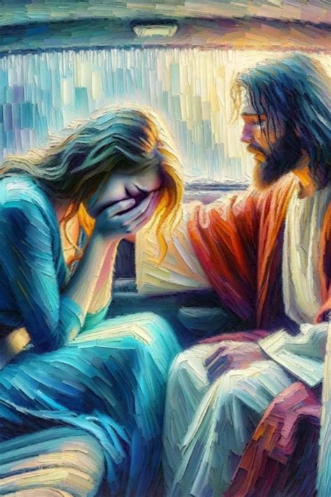 God Prayer To Bring You Comfort Jesus Art Impressionism Jesus Art