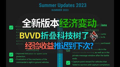 【战争雷霆】新版本发布！bvvd推进新经济，动态维修费实装！载具科技树折叠…… Youtube