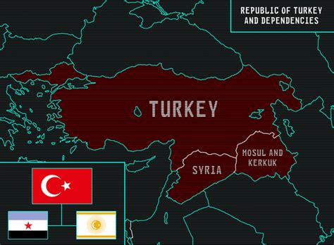 Map Of Turkey And Its Dependencies Rtnomod