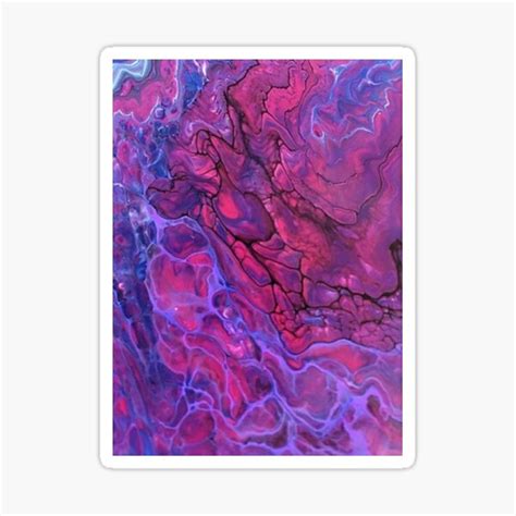 Crypt Fluid Art Acrylic Pour Sticker For Sale By Chaosarttas Redbubble