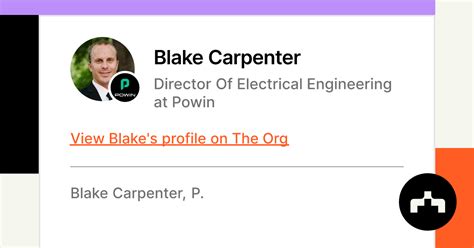 Blake Carpenter Director Of Electrical Engineering At Powin The Org