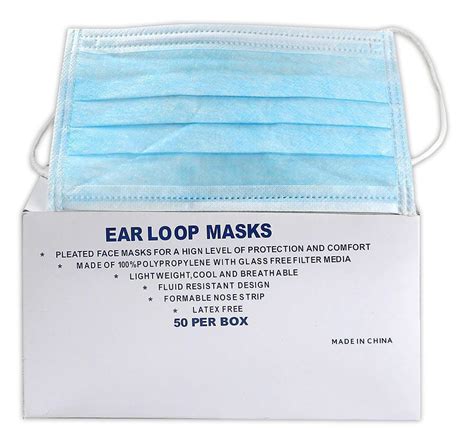 Ear Loop Face Mask 50 Per Box