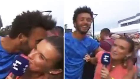 French Open French Player Maxime Hamou Banned After Groping Tv Journalist Live On Air
