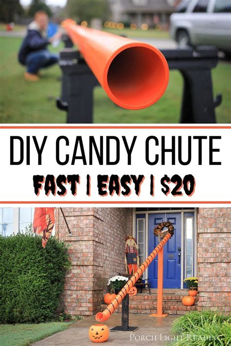 Diy Halloween Candy Chute Fun Outdoor Decor
