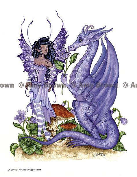 Fairy And Dragon 8 5x11 Print By Amy Brown Hadas Arte De Hadas