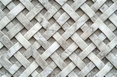 Intricate Marble Tile Pattern With Interwoven Design For Elegant